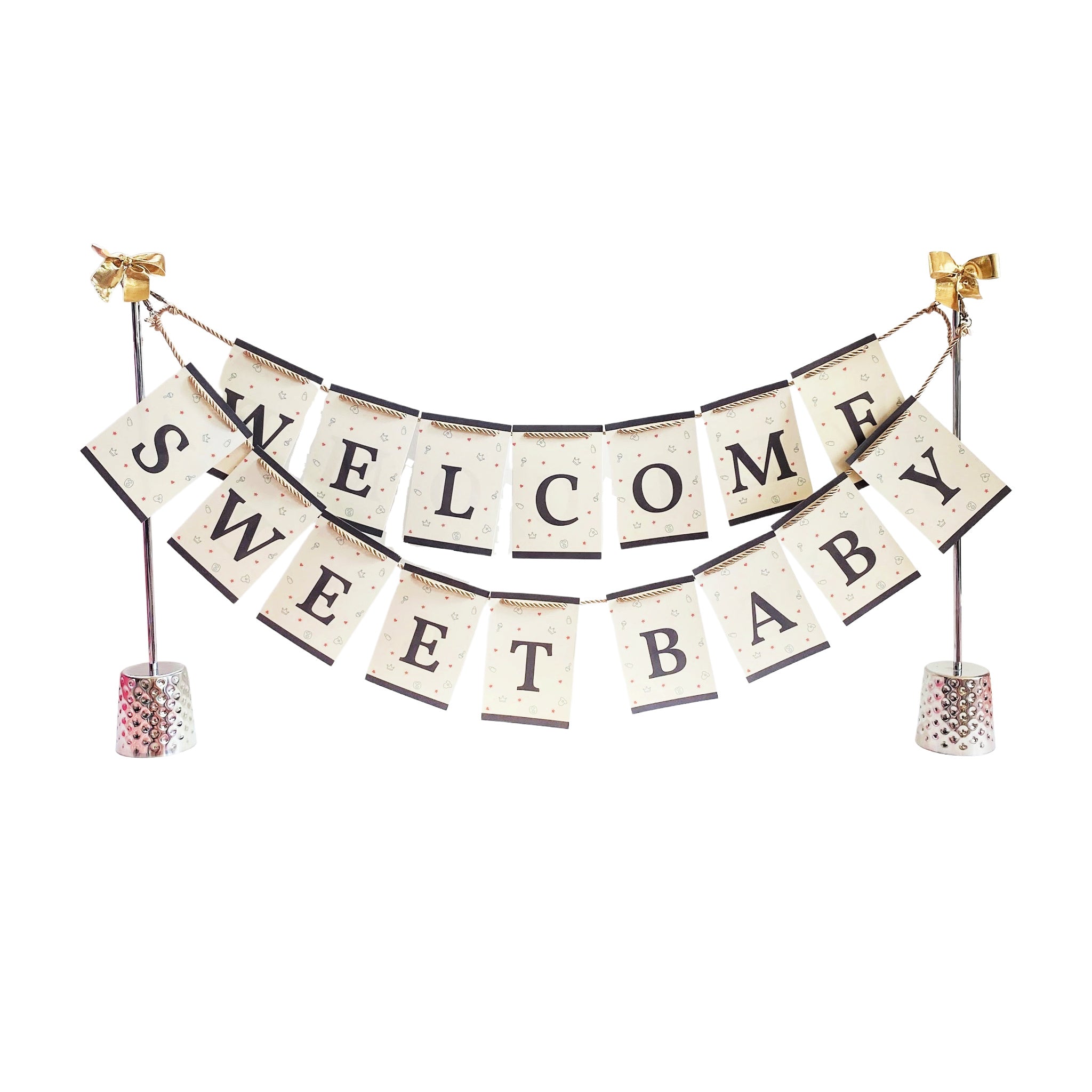 Welcome Sweet Baby banner | Birthday Butler